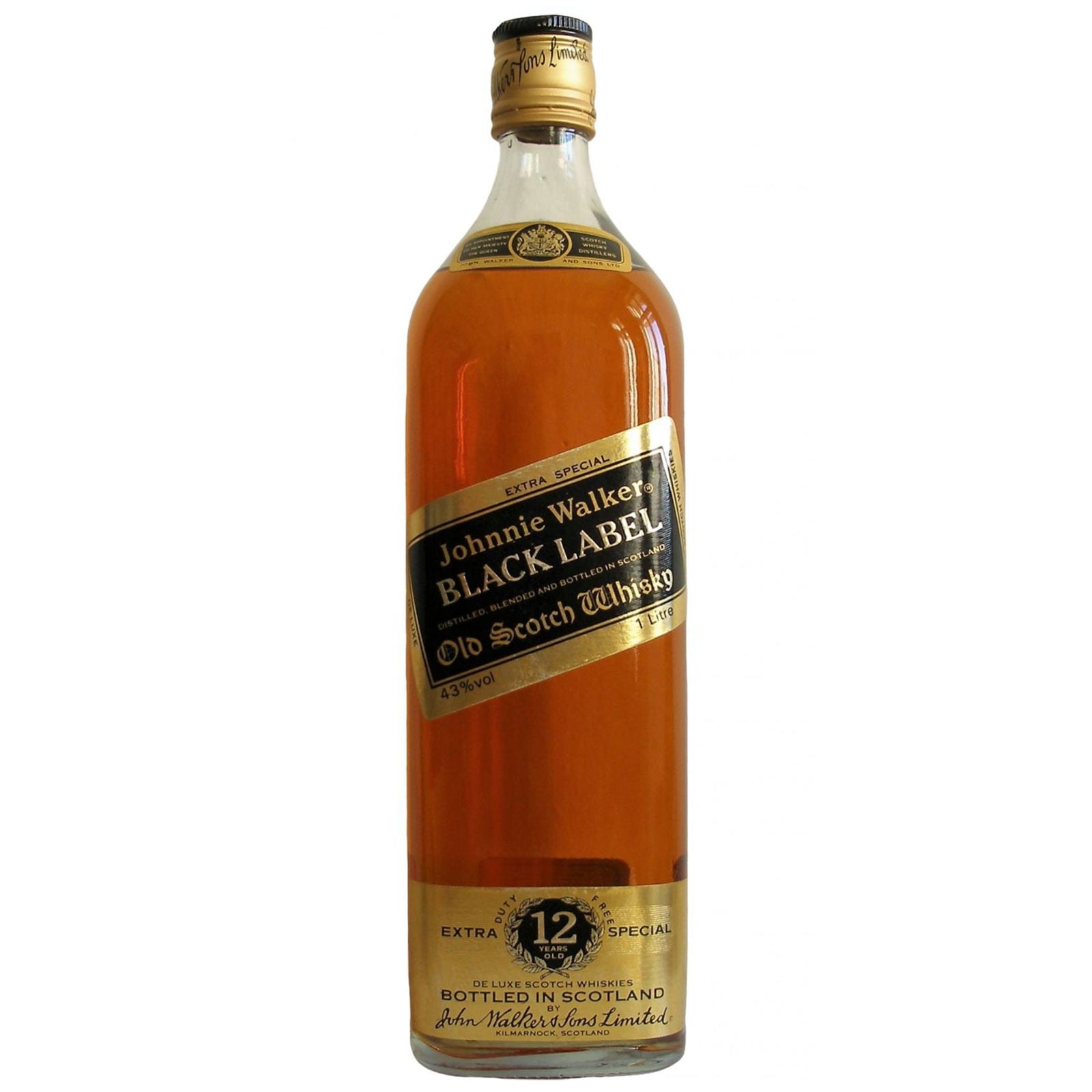Johnnie Walker 12 Years Old Black Label Extra Special Old Scotch Whisky ...